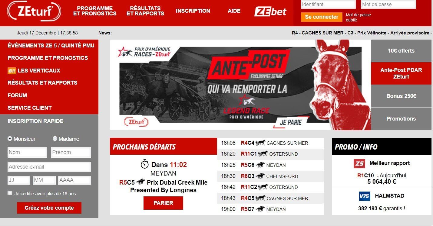 Un Nouveau Pari Hippique Propos Par Zeturf